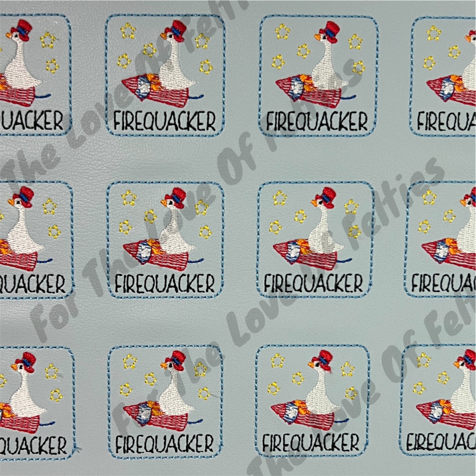 Firequacker Feltie – For The Love Of Felties